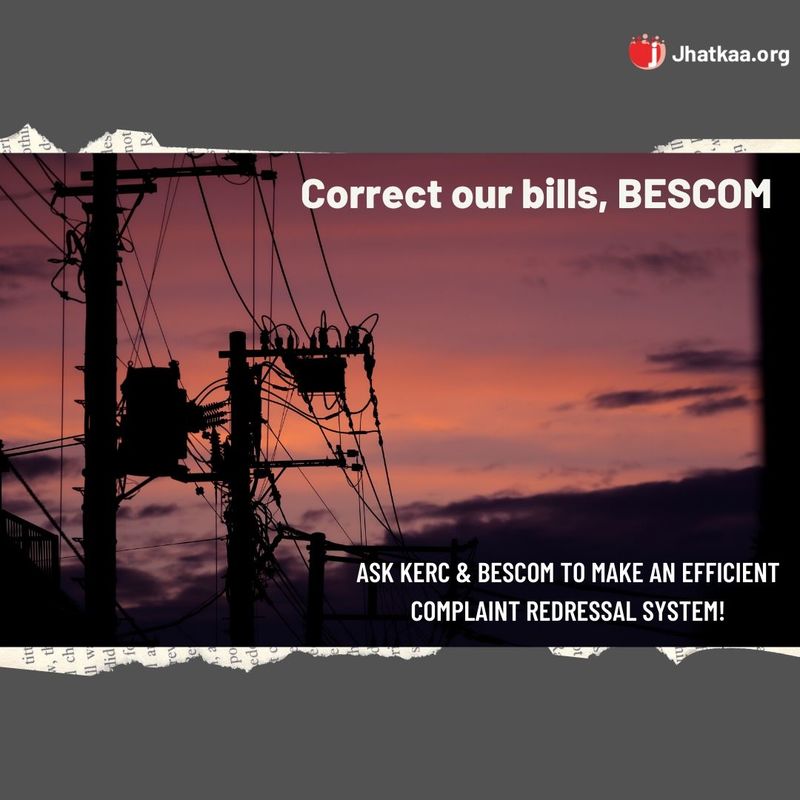 Correct our bills, BESCOM